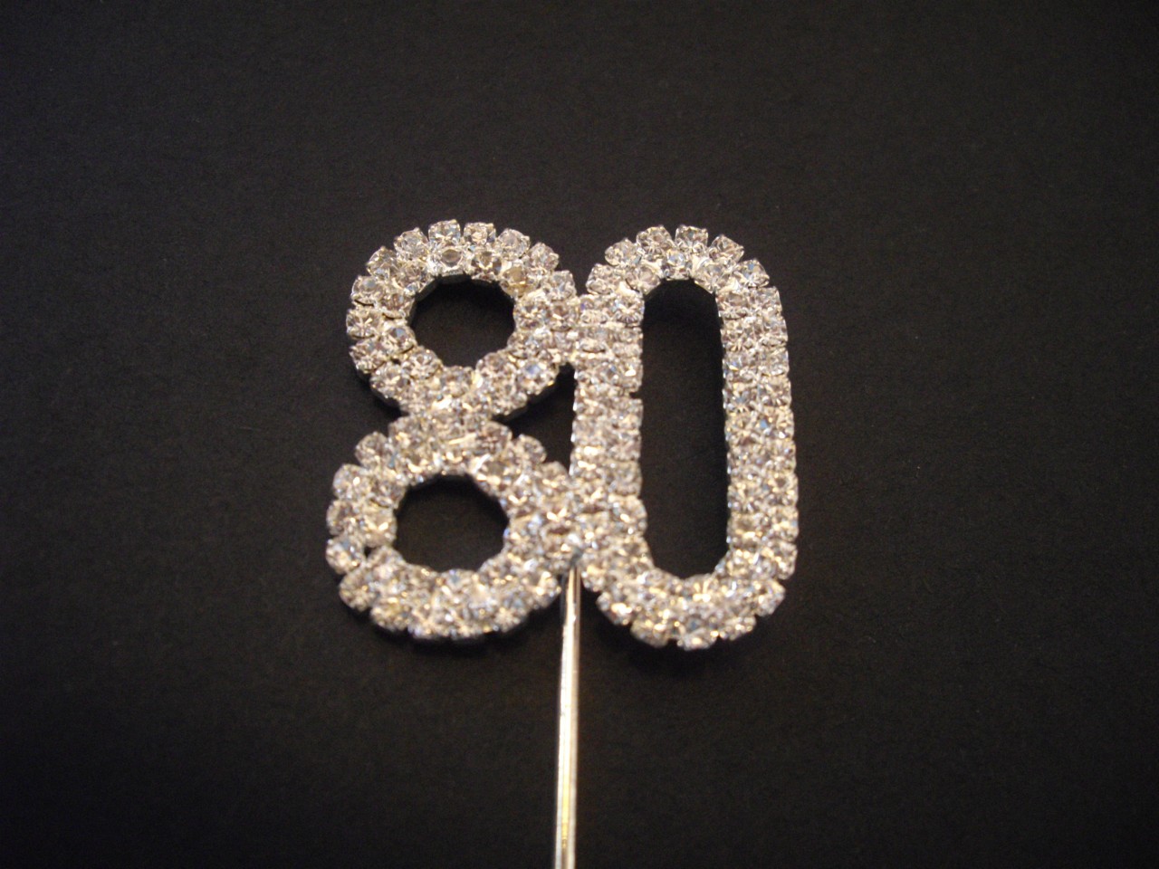 Diamante Number 80 Cake Topper – Bake It Easy